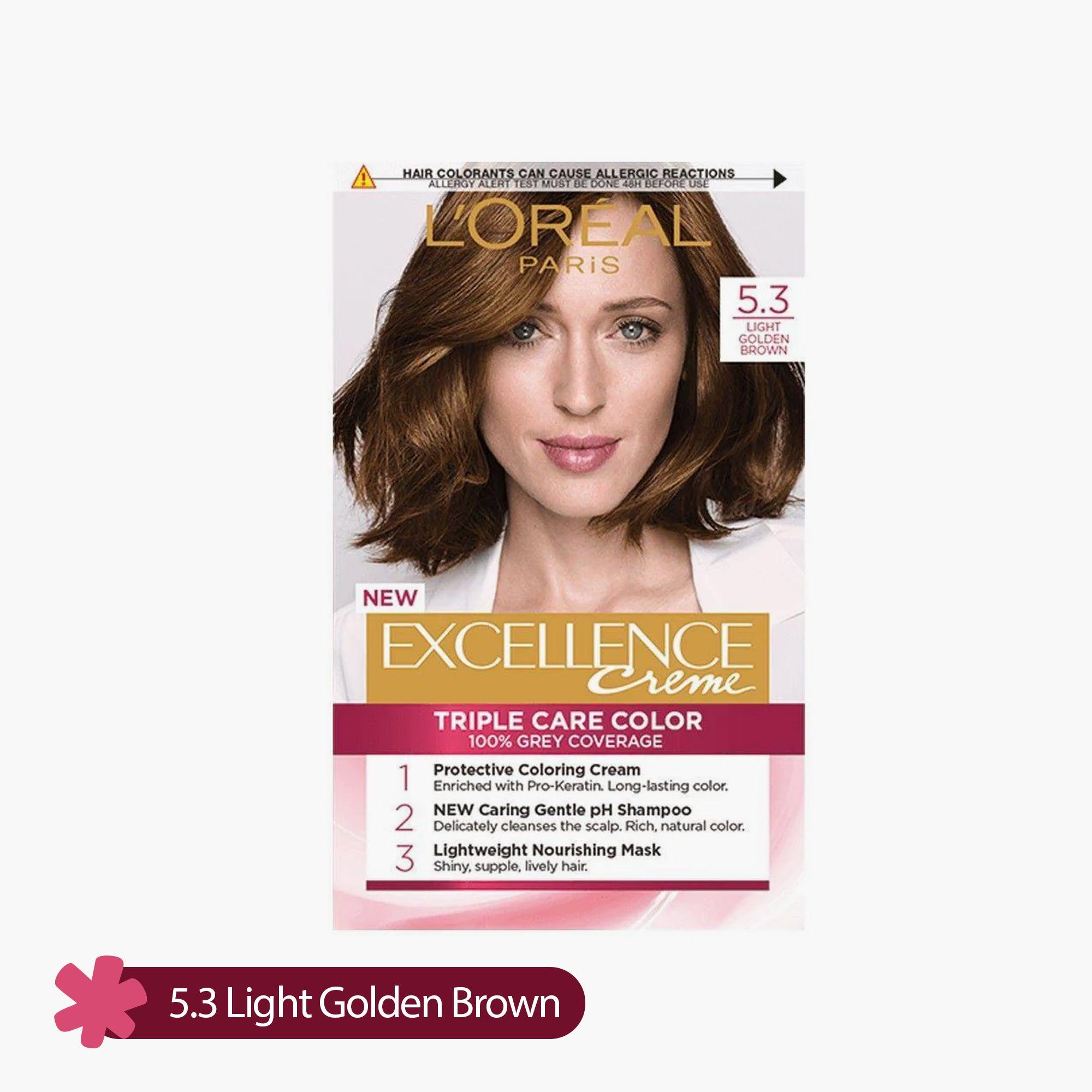 Excellence Creme 5.3 Golden Brown – Shine & Strength